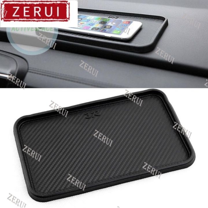 ZR For Black Car Front Dashboard Silicone Non-Slip Storage Catcher Pad ...
