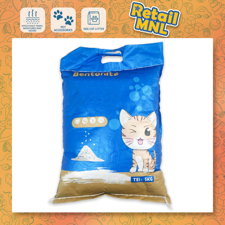 Retailmnl Feline Cat Litter Sand For Poop Bentonite Particles | Lazada PH