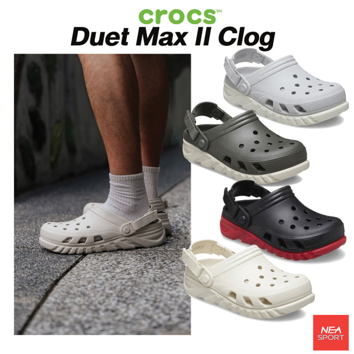 CROCS Duet Max II Clog ตัวเด็ด ออกใหม่ รองเท้า คร็อคส์ แท้ รุ่นฮิต ได้ ...