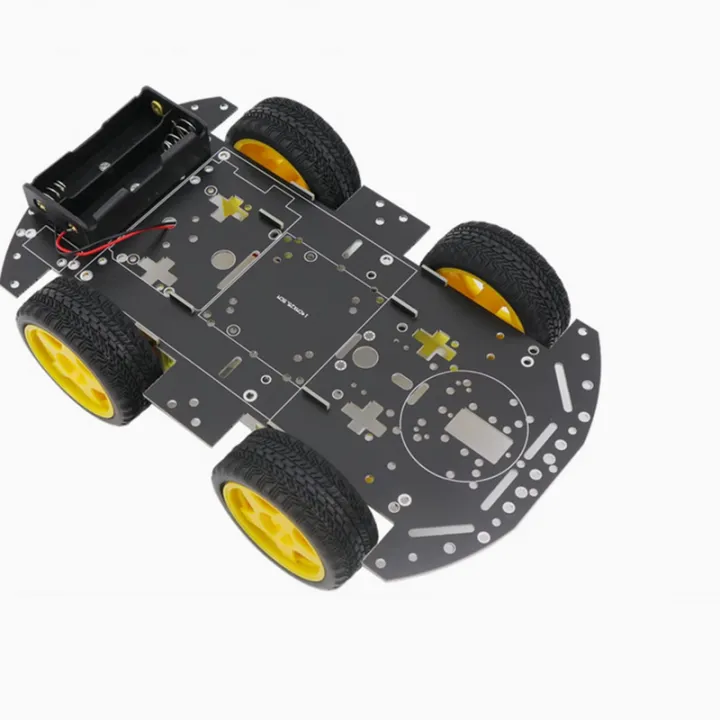 4WD Single Chip Microcomputer Four-wheel Drive Intelligent Car Chassis ...