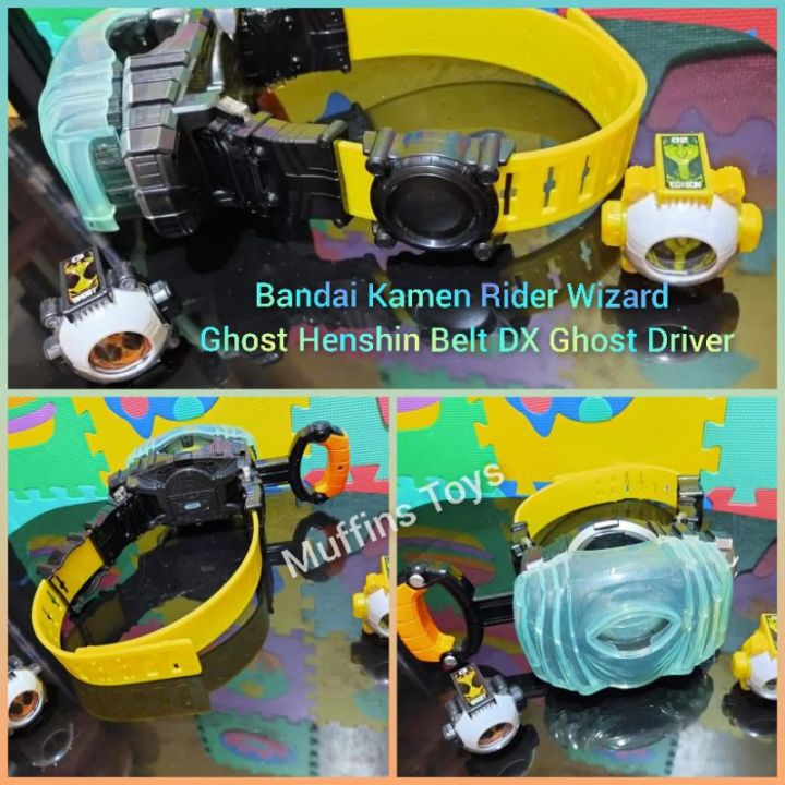 ☀©【Light & Sound】Bandai Kamen Rider Wizard Ghost Henshin Belt DX Ghost Driver Rare Collectible ...