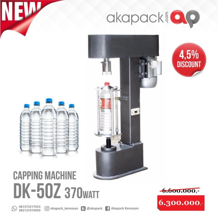 Mesin Penutup Botol Plastik / Capping Machine DK-50Z / Mesin Pengemas ...