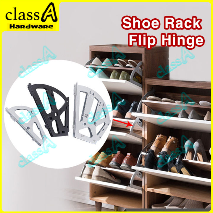 ClassAHW Iron Shoe Flip Frame Rack Shelf Shoes Cabinet Hinge Fitting ...