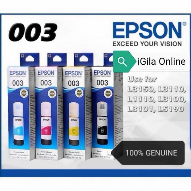 Epson 003 Original Ink Bottle V100 V200 V300 V400 | Lazada