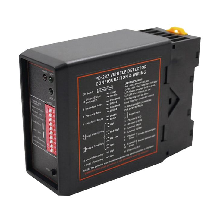 (XVTR) Smart Parking Double Channel Vehicle Exit Car Loop Detector PD232 Loop Detector For ...