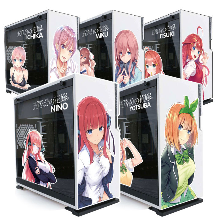 5Toubun Miku Anime Decals For PC Case,Japanese Cartoon Decor Stickers ...