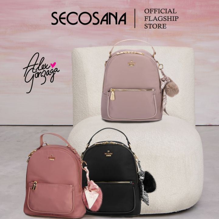 sale! SECOSANA x AG Lea Plain Convertible Backpack | Lazada PH
