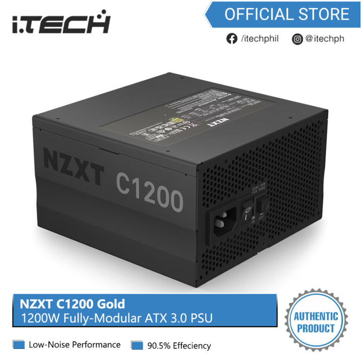 NZXT C1200 Gold 1200W Gold Fully-Modular ATX 3.0 Power Supply Unit ...