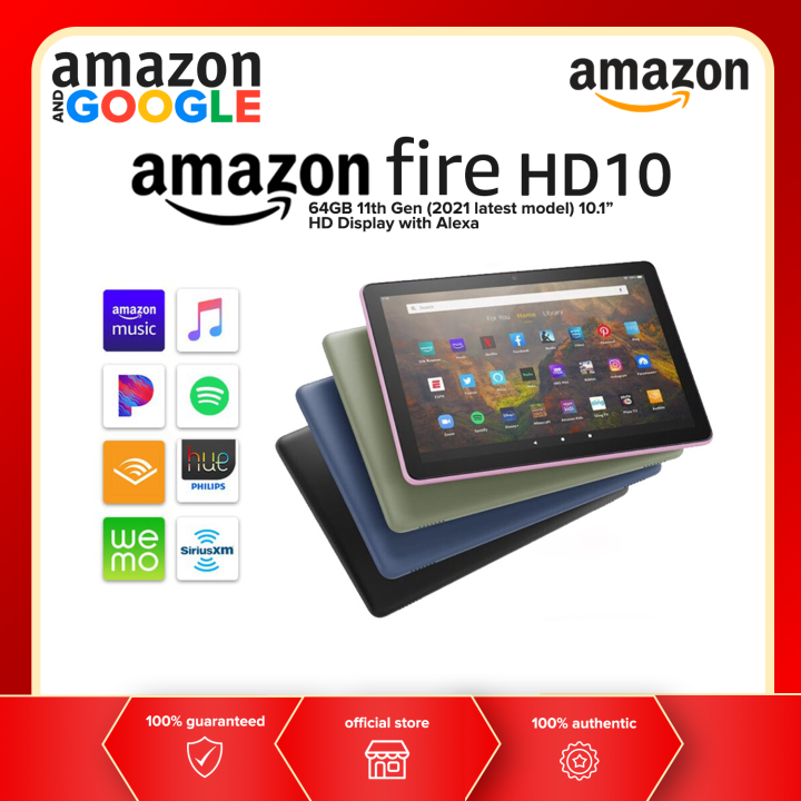 Amazon Fire HD 10 Tablet 11th Gen, 64GB, 10.1” HD Display, with Alexa ...