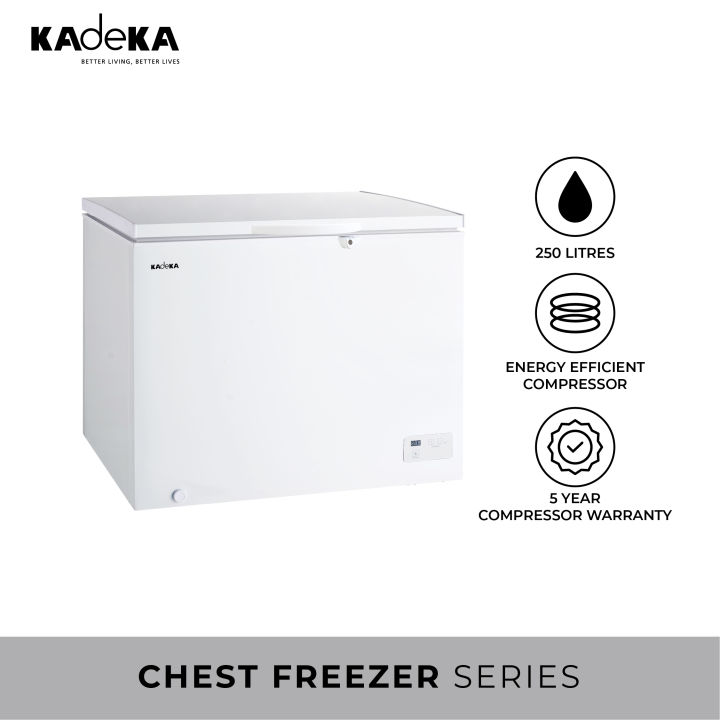 KADEKA I-Series KCF-250I One Door Chest Freezer (250 litres) | Lazada ...