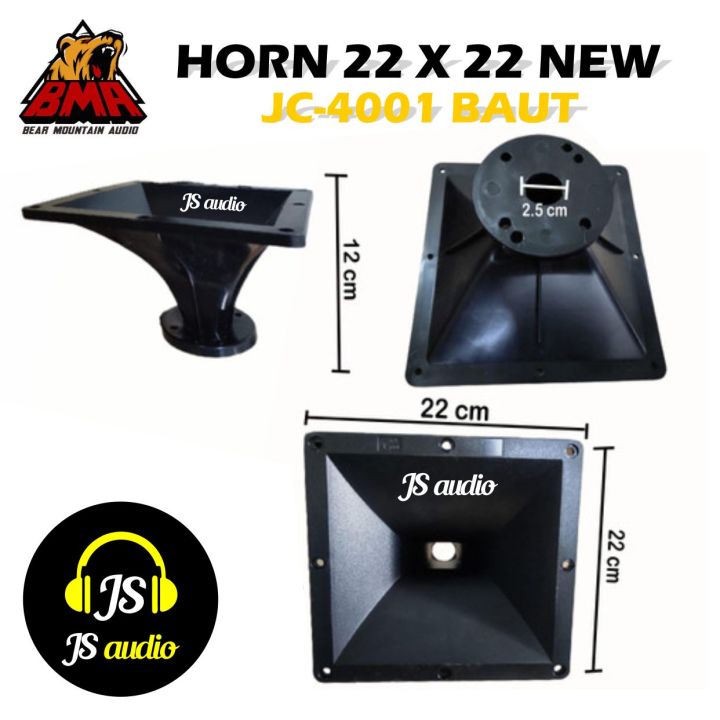 Horn Tweeter 22 x 22 CM / Corong Tweeter Baut PVC Tebal 22 x 22 JC-4000 ...