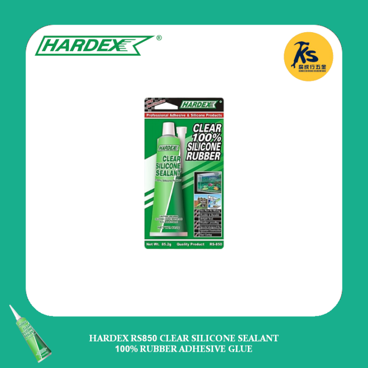 HARDEX RS850 Clear Silicone Sealant 100% Rubber Adhesive Glue | Lazada