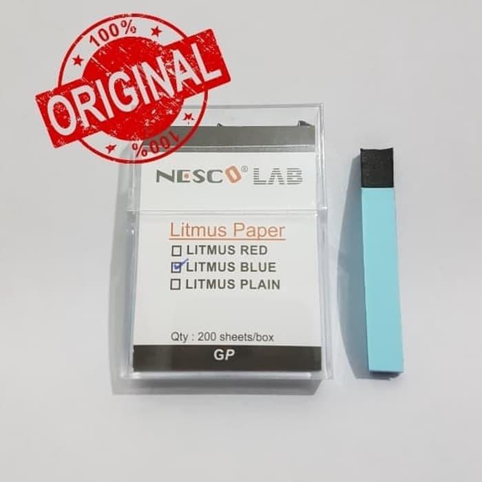 Ameljaya - Kertas Lakmus / Litmus Paper Nesco BIRU / 1 pack isi 200 ...