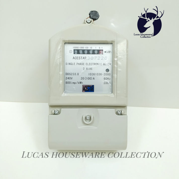 ACESTAR SINGLE PHASE ELECTRIC METER 20(100 Amp) DIGITAL ELECTRONIC ...