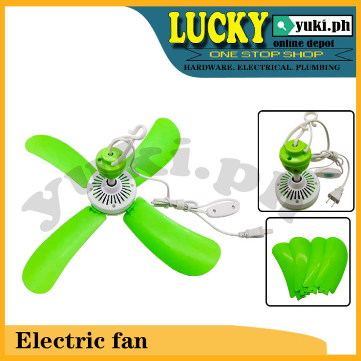PLASTIC 4 BLADE ELECTRIC CEILING FAN/ HANGING FAN | Lazada PH