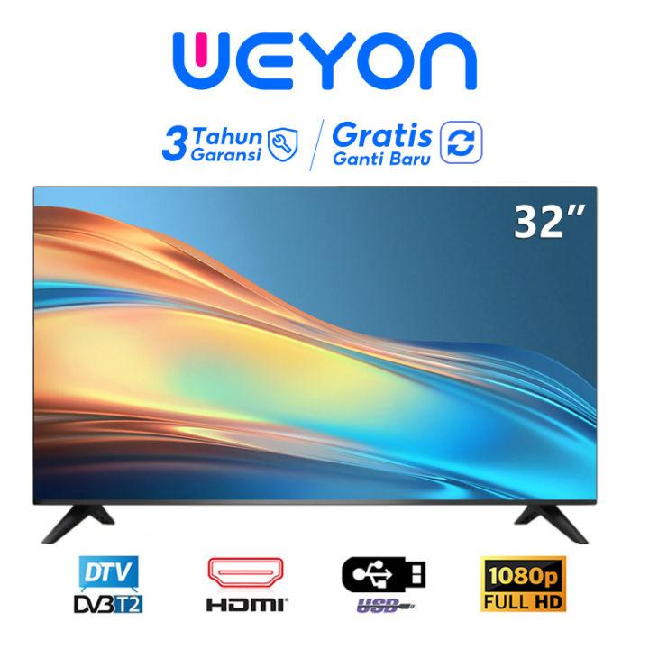 WEYON TV LED 32 inch HD Ready Digital Televisi Murah(W32A) | Lazada ...