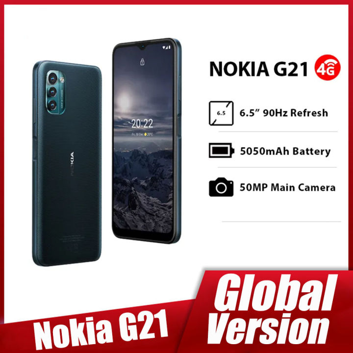 [Global Version]Nokia G21 6GB+128GB 4G Smartphone 6.5 inch Display 5050mAh Battery 50MP triple ...