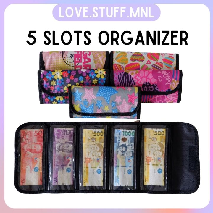5 zipper Money Bills budget wallet organizer printed design with free ...