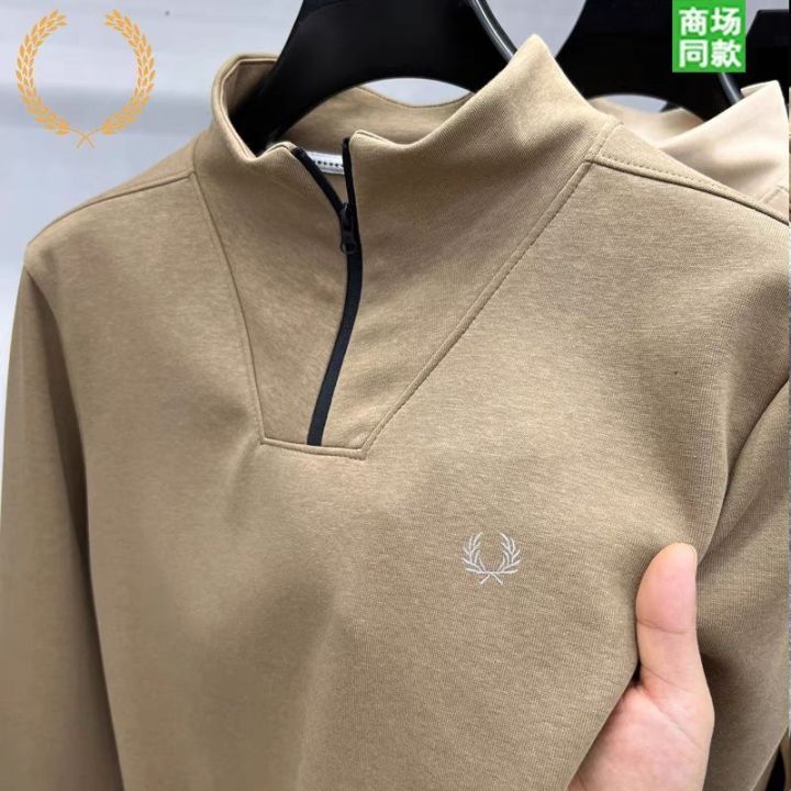 NEW FRED PERRY FREDPERRY wheat ear men's long sleeved T-shirt men's ...