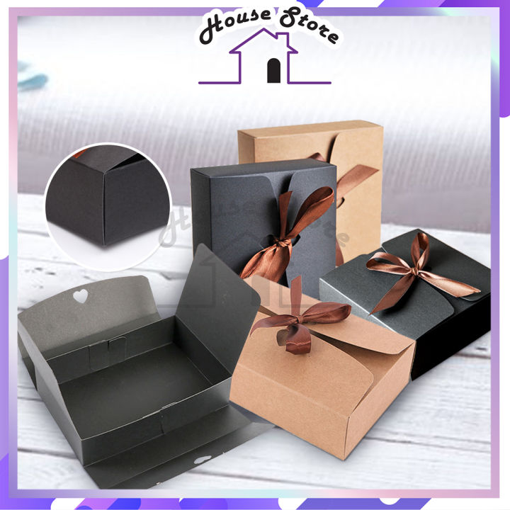 DIY Ribbon Gift Box Handmade Multi-Size Gift Box Candy Wedding Cake ...