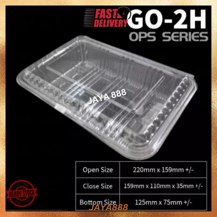 BENXON OPS-OP2H CLEAR 100pcs/pkt BEKAS KUIH 1H BENXON Plastic Tray ...