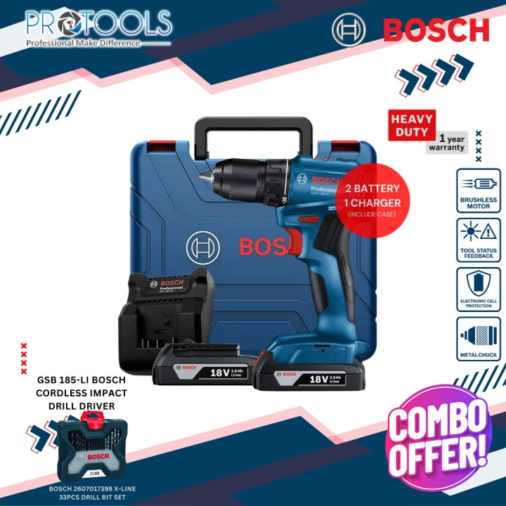 BOSCH CORDLESS | GSR185-LI BOSCH PROFESSIONAL CORDLESS DRILL DRIVER ...