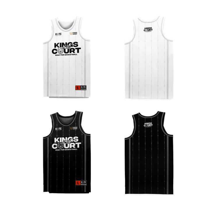 KOTC Staple Jersey Mesh Top for Men in Black, White | Kings of the ...