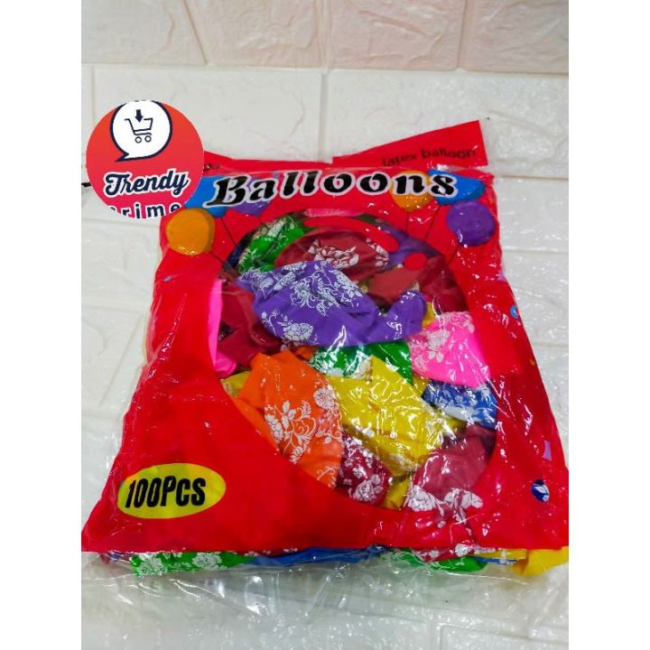 Balon tiup isi 100 pcs balon murah | Lazada Indonesia