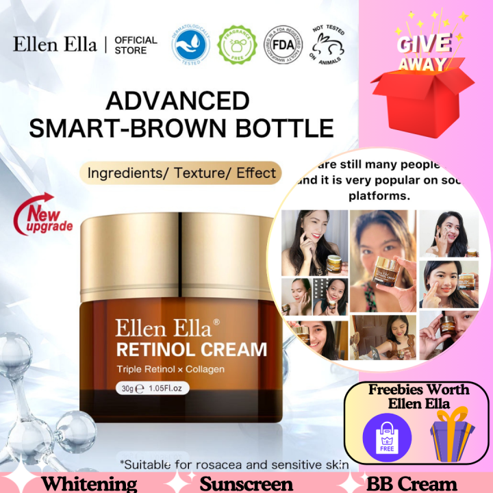 Ellen Ella Retinol Face Cream Collagen Anti Aging Whitening Retinol ...