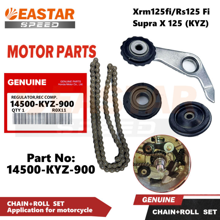 Xrm125fi/Rs125 Fi Supra X 125 (KYZ) Chain+Roll Set Roller Guide Set ...