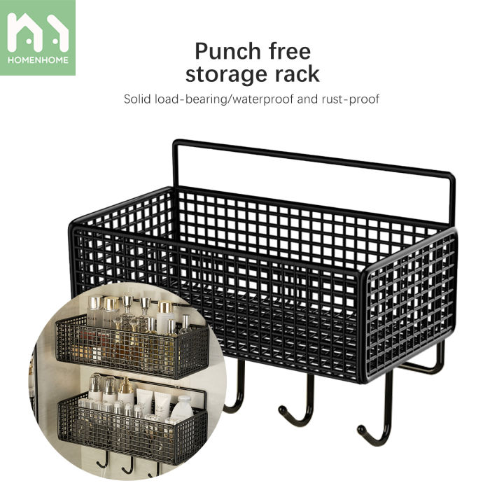 Homenhome Stainless steel kitchen perforation-free wall mounted ...