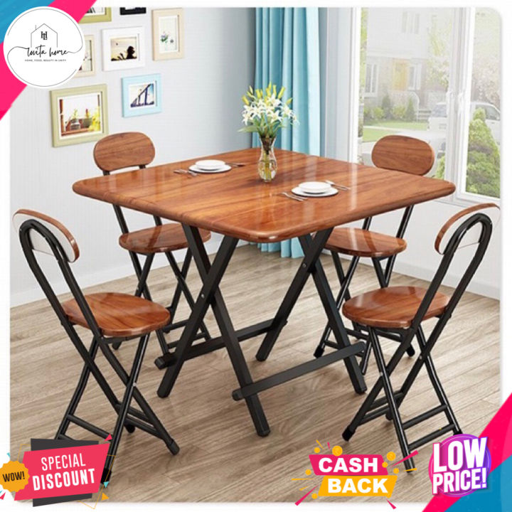 Meja Lipat Ukuran 80x80x75 / Meja Makan Lipat / Meja Lipat Serbaguna ...