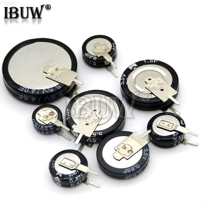 1pcs V loại 5.5V siêu tụ điện 0.1f 0.22f 0.33f 0.47f 1F 1.5f 4.0f nút Farad tụ điện | Lazada.vn