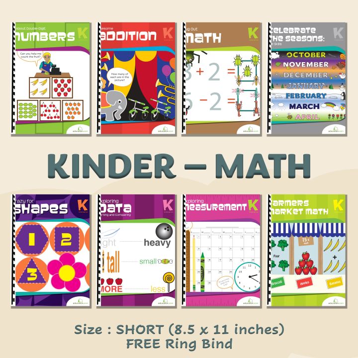 KINDER MATH (Worksheets / Workbooks) | Lazada PH