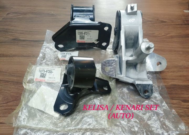 ORIGINAL PERODUA KENARI KELISA ENGINE MOUNTING SET (AUTO / MANUAL) | Lazada