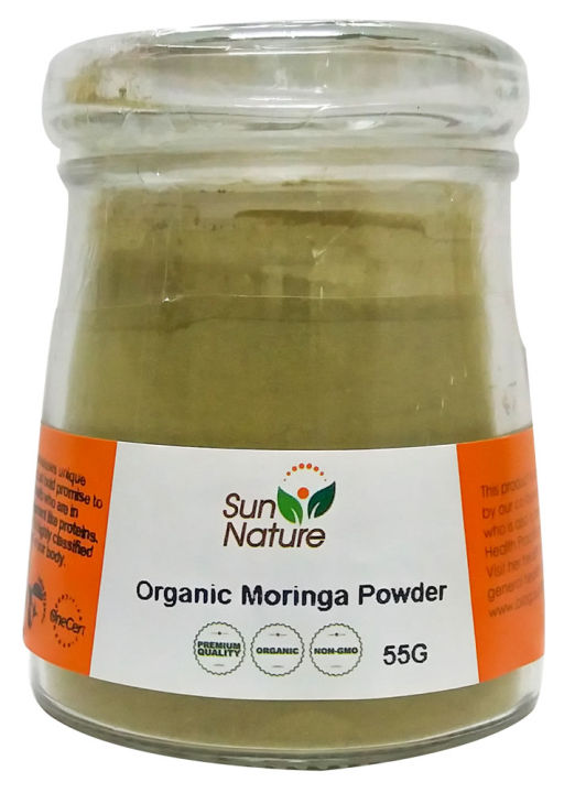 Sun Nature - Organic Moringa Powder 55G | Lazada
