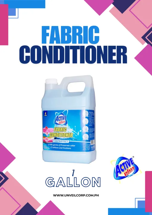 Active Plus Antibac Fabric Conditioner w/ Fabprotect 4 Liter / Fabcon ...