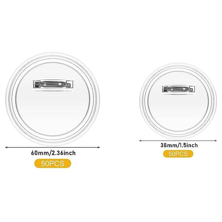 [baipu]50PCS Button Maker DIY Button Pins, Acrylic Design Button Badge ...