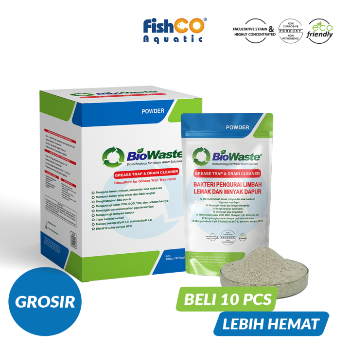 Bakteri Pengurai Lemak dan Bau BioWaste Grease Trap & Drain Cleaner ...