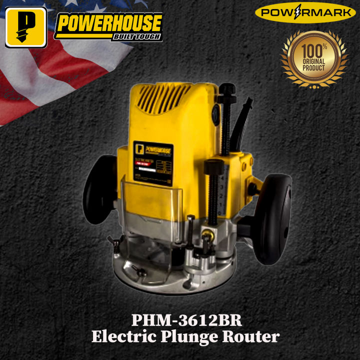 POWERHOUSE PHM-3612BR Electric Plunge Router [POWERMARK | PPT] | Lazada PH