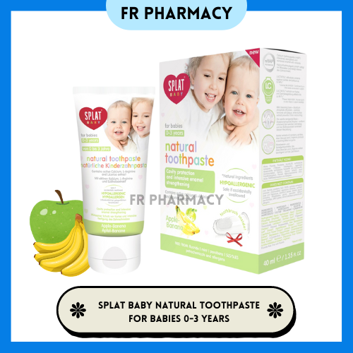 SPLAT BABY NATURAL TOOTHPASTE (0-3 YEARS) APPLE-BANANA. EXPIRY DATE ...