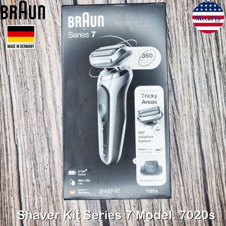 Braun® 360 Flex Electric Razor for Men Series 7 Shaver Kit, 7020s ...