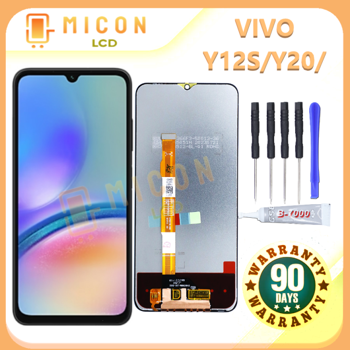 หน้าจอพร้อมทัชสกรีนvivo Y12A/Y12S/Y20/Y20S/VIVO V2026, V2102, V2042 ...