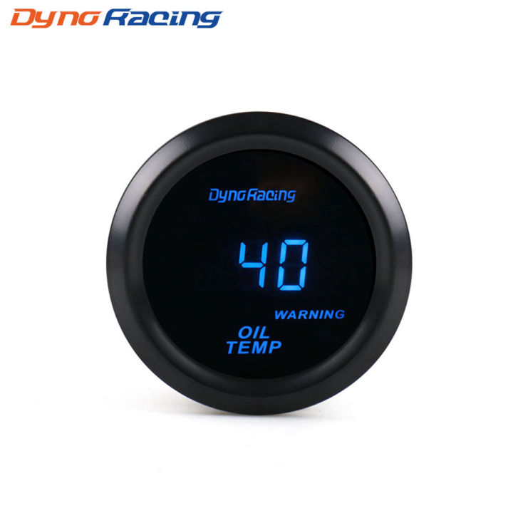 Dynoracing nhiệt độ dầu đo 2 "52 Mét kỹ thuật số 40-150c Dụng cụ đo nhiệt độ dầu màu xanh LED ...