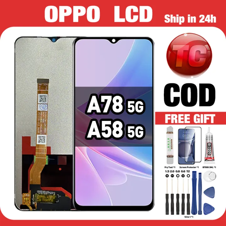 LCD OPPO A78 5G/ A58 5G Compatible For Original Glass Touch Screen ...