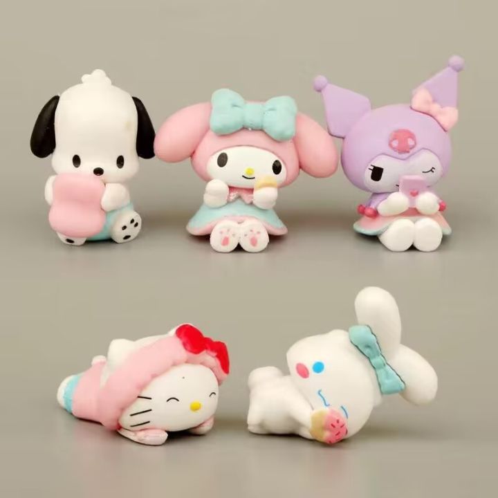 Sanrio Figure Anime Hello Kitty Cinnamoroll My Melody Kuromi Figurines