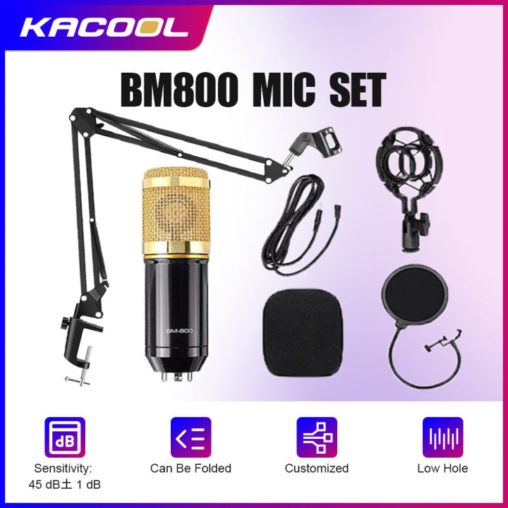 Popcorn BM800 With V8 Soundcard Condenser Microphone | Lazada PH