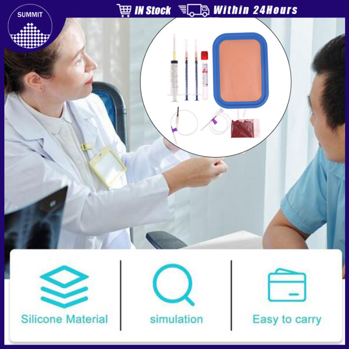 Professional Venipuncture Injection Training Skin Pad,Syringe,Needle ...