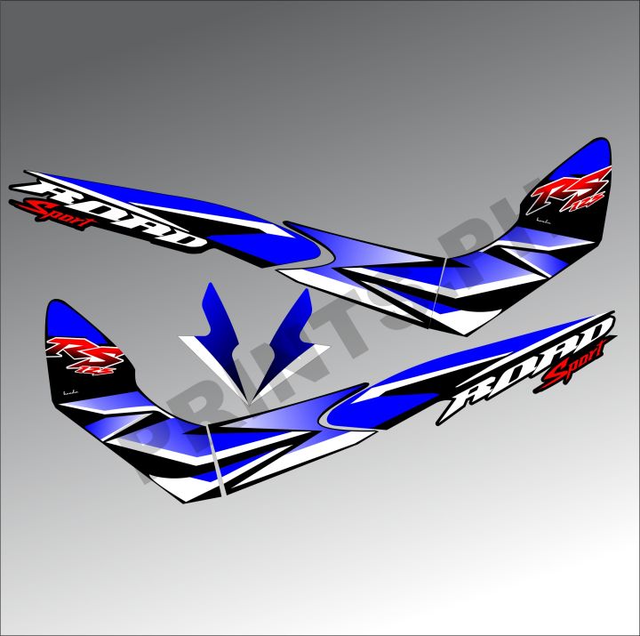 RS 125 STOCK DECALS STICKER GLOSSY LAMINATE | Lazada PH