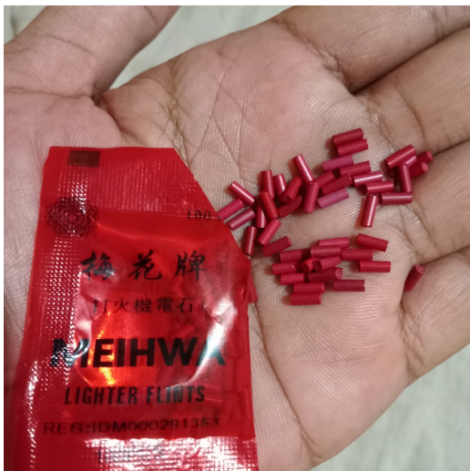 Batu Api Korek Gas Zippo Flint Dupont 1 bungkus isi 100 dan 50 batu ...